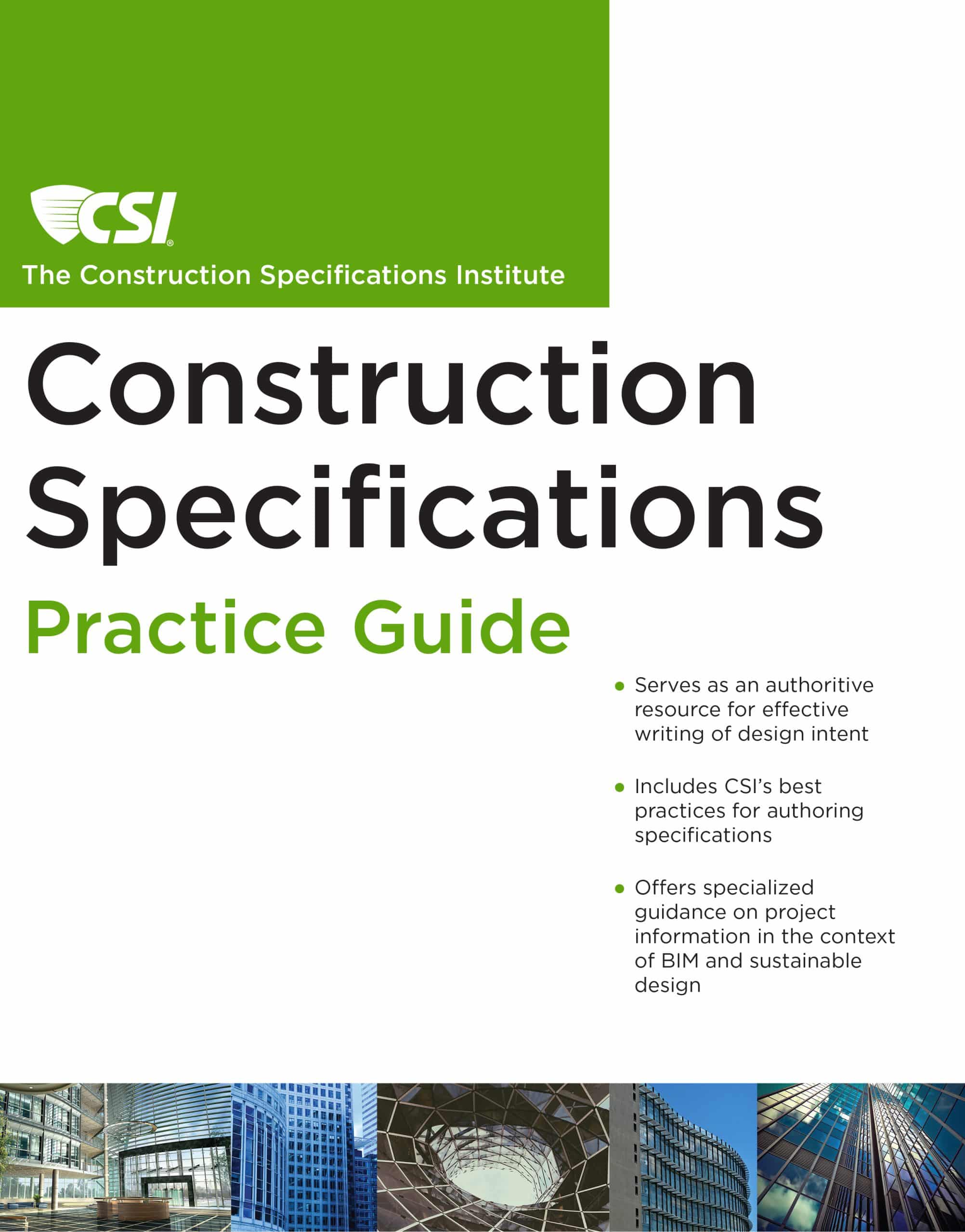 The CSI Construction Specifications Practice Guide - Engiverse